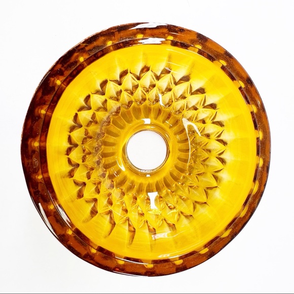 Vintage | Accents | Vintage Amber Glass Shade | Poshmark